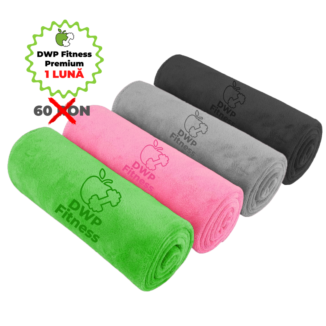 Prosop Sport DWP Fitness, din Microfibră Mediu 35*75 CM + DWP Premium